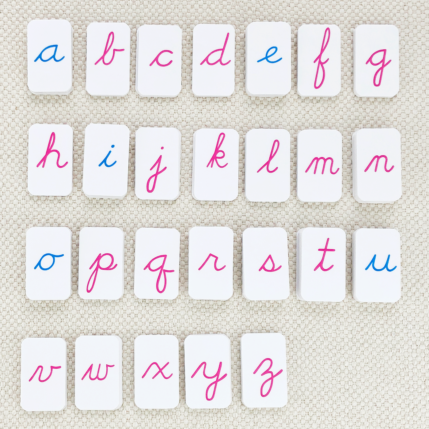 Pink/Blue Print Movable Alphabet Sale price From $49.95 USD
