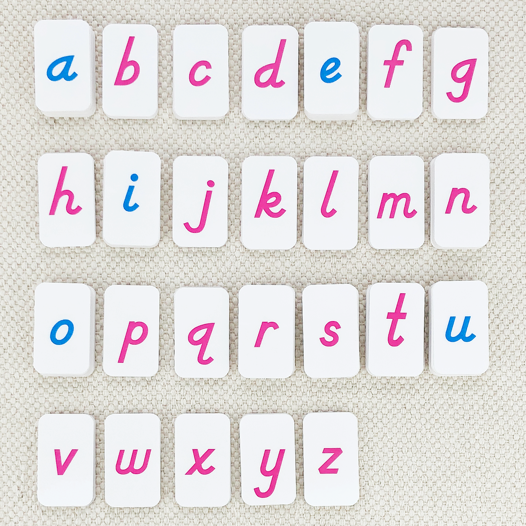 Pink/Blue Cursive Movable Alphabet Sale price From $49.95 USD